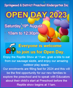 Springwood & District Preschool Kindergarten | New website in development